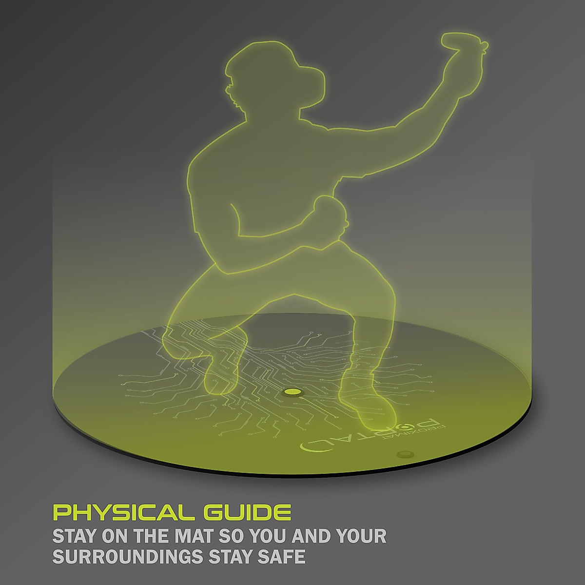 VR Mat - ProxiMat ® Metaverse Portal 42" - X-Large Mat for Virtual Reality - Play with Both Feet on The Mat