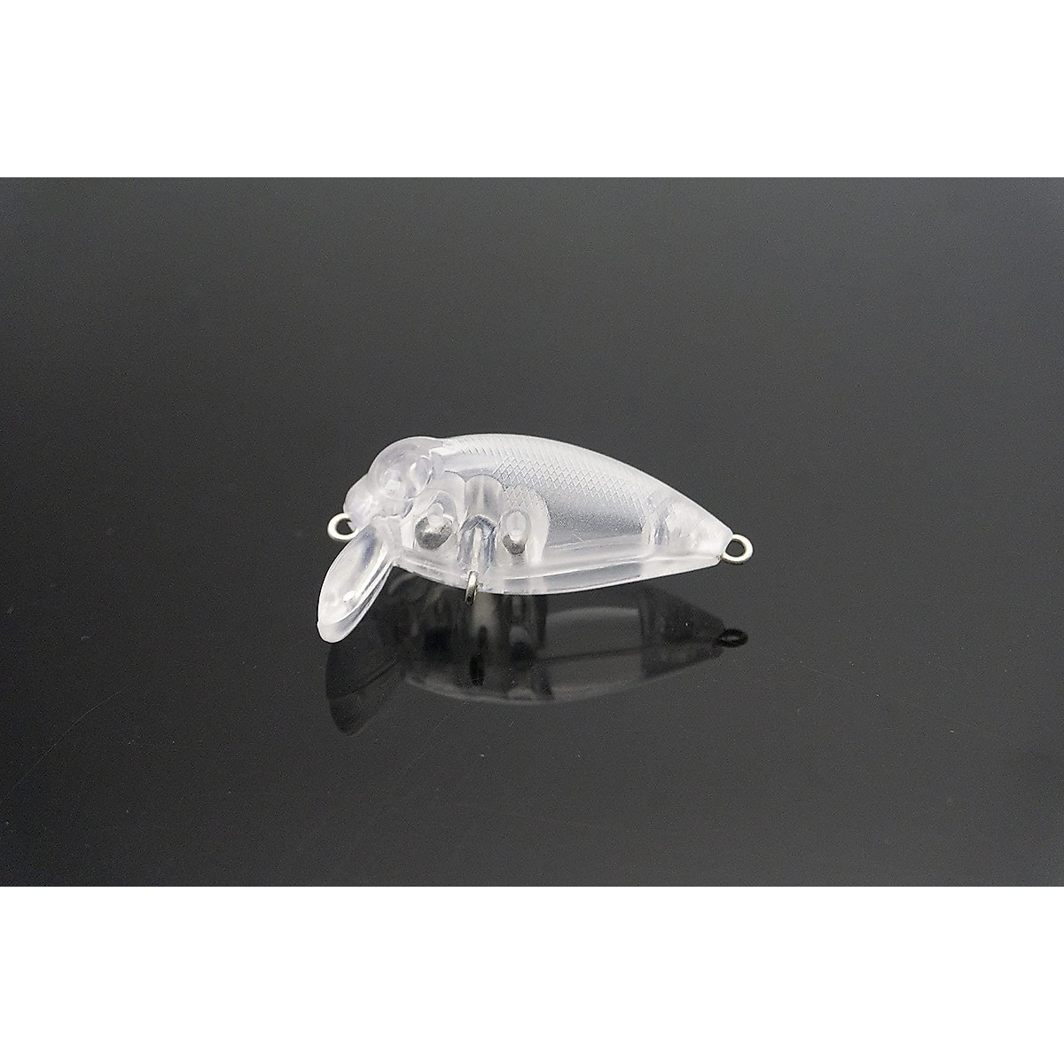 10PCS Unpainted Lure Blanks 2.9g 4cm with 6mm Free Fishing Eye Crankbait Simulation Blank Body Clear Hard Baits Trout Salmon Minnow Lure Popper Lures Topwater Freshwater 8263 6mm