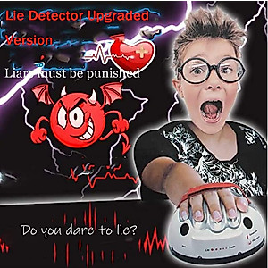 Micro Electric Shock Lie Detector, Shocking Liar Party Game Interesting True or Dare Game Lie Detector Joke Toys Polygraph Entertainment Shock Game,The Best Gift for Truth Game Toys