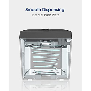 Tabletop Napkin Dispenser, Commercial Paper Napkin Dispensers, Black, 8" x 6.1" x 6.5", CHUANGDIAN