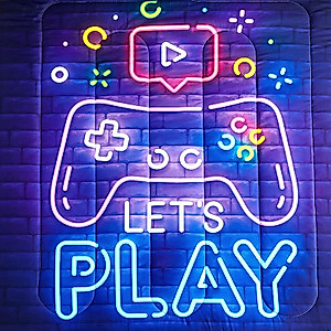 Helloosuu Teen Boy Comforter Set Queen,Kids Comforter Set for Boys,Gamer Bedding Sets for Boys,Boys Queen Bedding Set,Gaming Comforter Sets Including 1 Gaming Comforter&2 Pillowcases