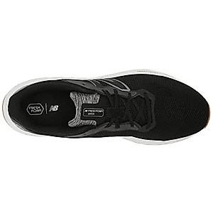 New Balance Men's Fresh Foam Arishi V4 Running Shoe, Black/Silver Metallic/Gum 2, 10.5