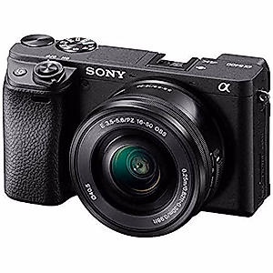Sony Alpha 6400 | APS-C Mirrorless Camera with Sony 16-50 mm f/3.5-5.6 Power Zoom Lens (Fast 0.02s Autofocus 24.2 Megapixels, 4K Movie Recording, Flip Screen for Vlogging), Black