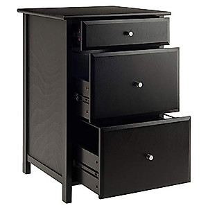 Winsome Delta File Cabinet Black Home Office