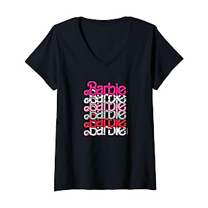 Barbie - Classic Barbie Logo V-Day V-Neck T-Shirt