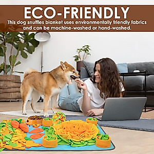 Dog Snuffle Mat, Sniff Mat, Interactive Game for Large, Medium, and Small Dogs, Treat Dispenser Indoor Outdoor Stress Relief, Enrichment Toys