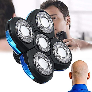 5 Head Shaver Heads, 2PCS Shaver Blade Heads Shaver Replacement for Electric Razor Shaving Bald Tool, Head and Face Electric Razor Shaver Head, Not Fit for Remington Razors