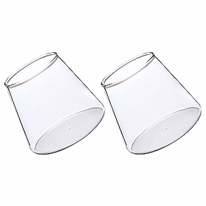 GANAZONO 2Pcs mount fuji glass cup Drinking Glasses Iced Coffee Glass Cups Transparent Ice Cream Cup Juice Whiskey Soda Cup Water glass juice cups Mugs borosilicate glass beer mug