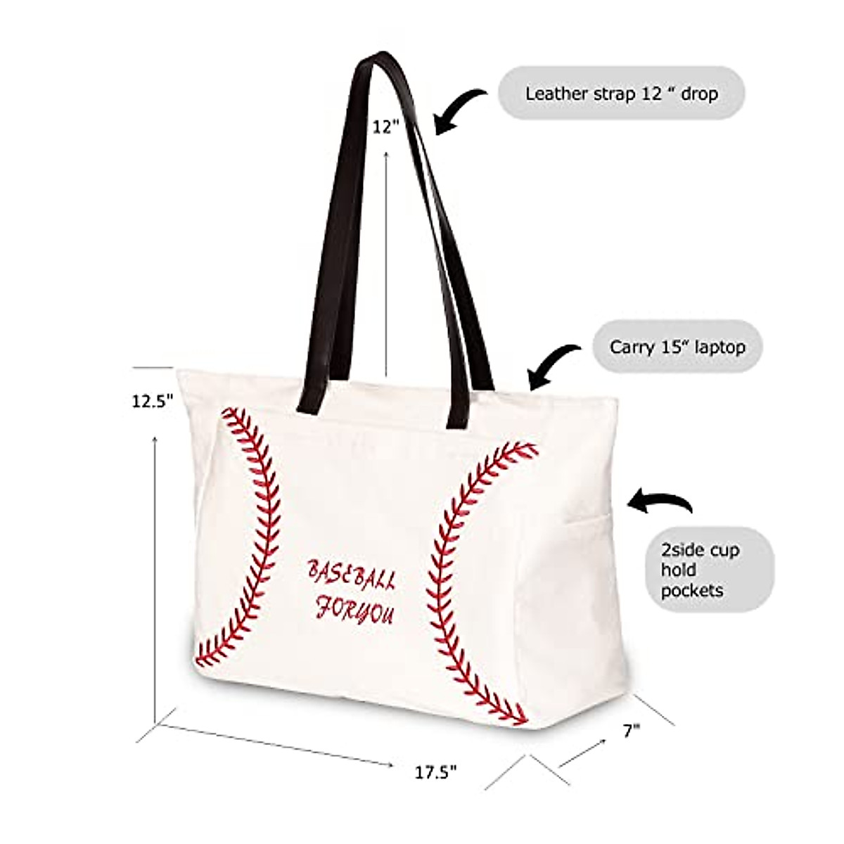 YHSHYZH Baseball Mom Bag for Women Baseball for You Print Bags Consuela Purse Baseball Boys Stuff Gear Tote Handbag Gifts for Baseball Lover Team Mom Coaches Adult (X-Large, white) … … …
