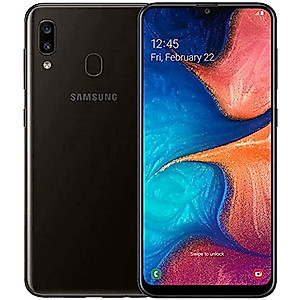 Samsung Galaxy A20 (32GB, 3GB) 6.4" Super AMOLED, 4000mAh Battery, 4G LTE GSM (US + Global) T-Mobile Unlocked (AT&T, Metro, Straight Talk) A205U US Model (64GB SD Bundle, Black)