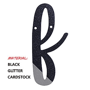 Black Glitter Fall in Love Banner, Vintage Gold Sign Garlands for Engagement Bridal Shower/Holiday/Thanksgiving Day/Valentines Day/Bachelorette/Wedding Party Supplies (Pre-Strung)