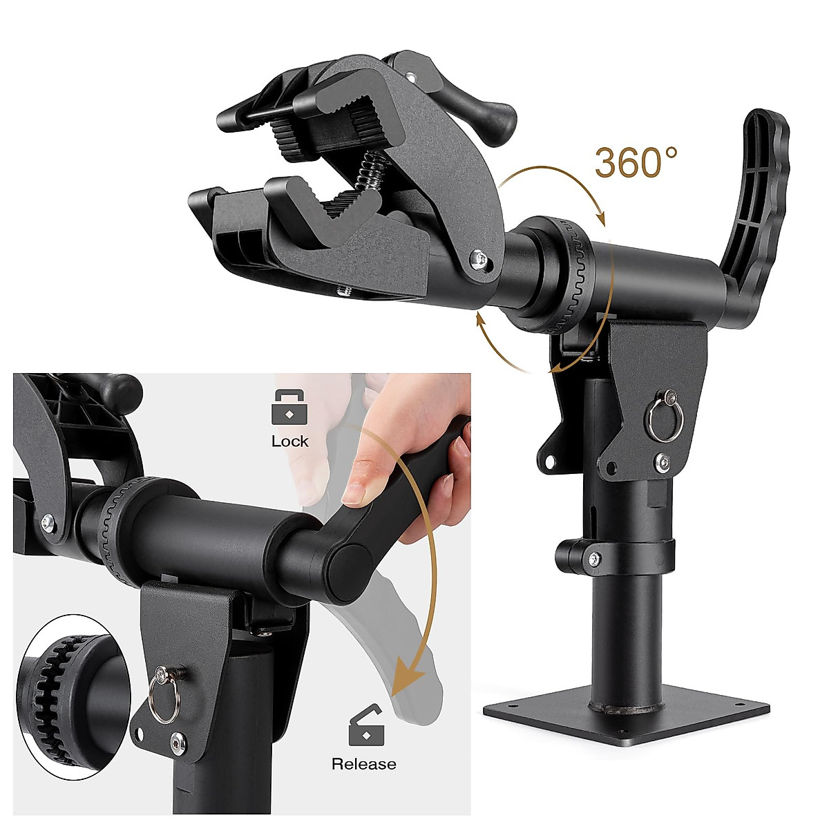 CHEPARK Bike Repair Stand (Max 88lbs) - Bench/ Wall Mount Bike Workstand - E Bike Repair Stand Shop Home Mechanics for Mountain Bike and Road Bike