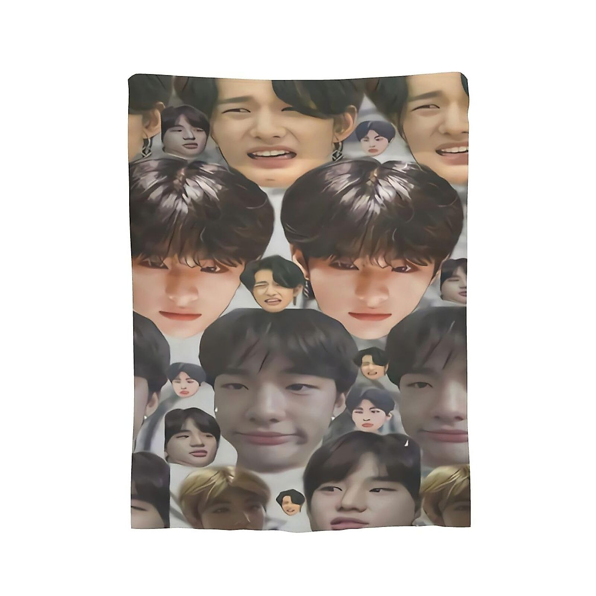 Stray Kids Hyunjin Blanket Ultra-Soft Micro Fleece Blankets Throw Blankets Decoration Gift for Decor Home Sofa,Office,Dormitory Bed car Camp Couch All Seasons