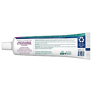Tom's of Maine Antiplaque Plus Whitening Gel, Spearmint 4.7 oz (Pack of 3)3