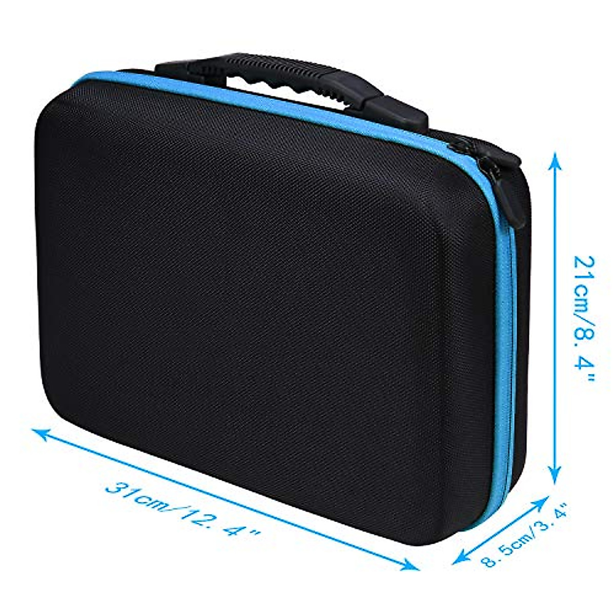 60 Slots Diamond Painting Storage Case, Shockproof Diamond Art Craft Accessories Containers for Jewelry Beads Rings Charms Glitter Rhinestones Come with 60 Plastic Jars (Blue)