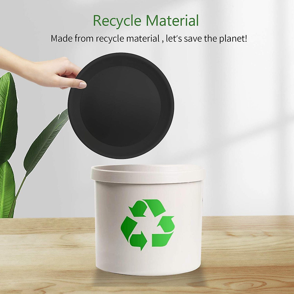 JOYSEUS Plant Saucer - 12 inch - 4 Pack Durable Plastic Plant Tray for Plant Pots, Thick Plant Saucer for Outdoor & Indoor Plants