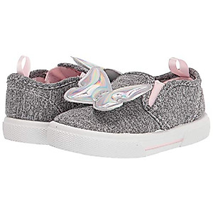 Carter's girls Jules Sneaker, Grey, 9 Toddler