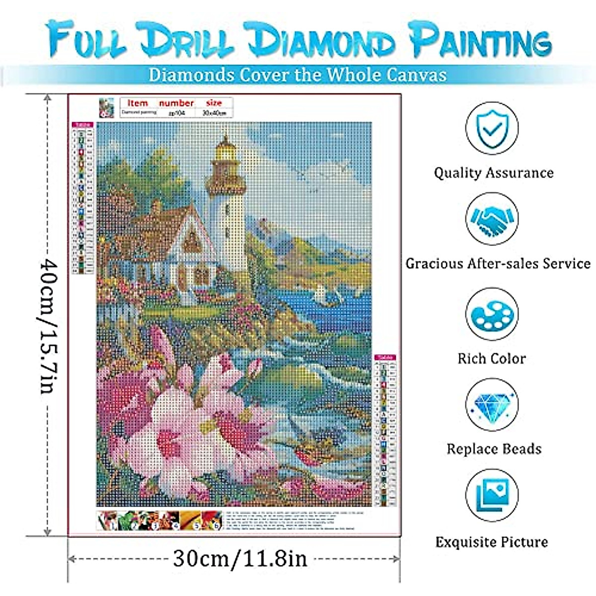 Diamond Painting Kits for Adults Flower Diamond Art Kits for Kids Beginner DIY 5D Full Drill Crystal Rhinestone Arts and Crafts Gem Art Painting with Diamonds Dots Home Wall Decor 11.8x15.7inch