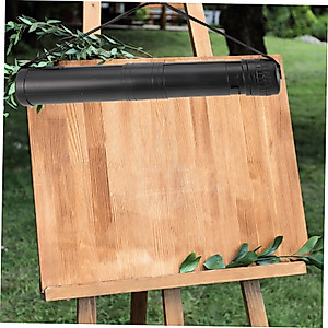 Poster Holder Art Supply Large Black Telescoping Drafting Tube Extendable Poster Tubes Storage Cases for Artworks, Blueprints, Drafting and Scrolls Playmat Tube
