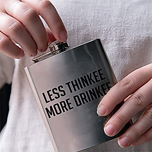 Personalized 6oz Stainless Steel Flask - Metal Hip Pocket Discreet Flask – Custom Groomsmen Gifts – Liquor Whiskey Gifts for Men Women, Printed Your Text Here