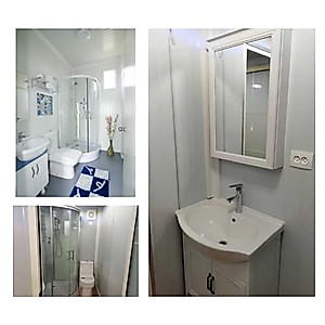 Mobile Expandable Prefab House with Restroom，Outdoor Storage Shed Tiny Home, Modern Sturdy Steel Storage House with Lockable Door and Window(19 x 20FT)