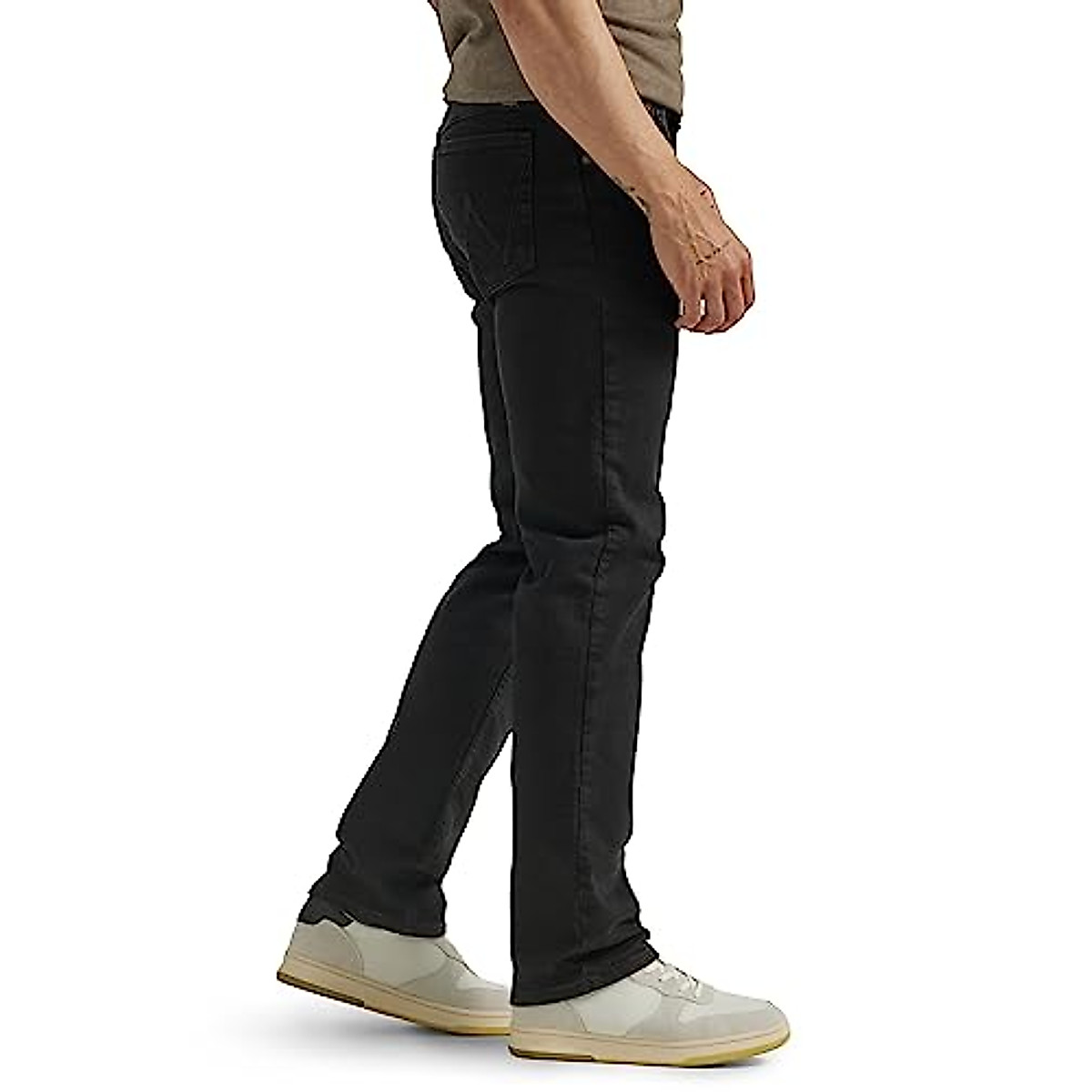 Wrangler Men's Free-to-Stretch Regular Fit Jean, Black, 40W x 32L