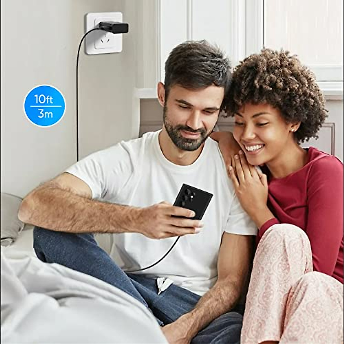 Phone Charger Android,Samsung Charger Type C Fast Charging Block with 10Ft USB Type C Cable for Samsung Galaxy S10/S9/S8/S22/S22 Ultra/S22+/S21/S21Ultra/S21+/S20/S20+/S20 Ultra/Note 8 9 10 20/S20 FE