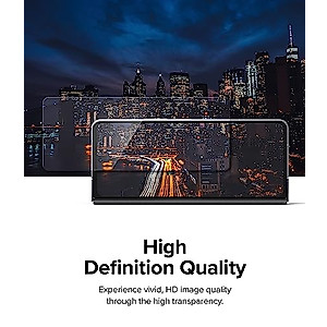 Ringke Cover Display Glass [Shatterproof Coverage] Compatible with Samsung Galaxy Z Fold 5 Screen Protector for Exterior Cover Display, Tempered Glass Screen Protector