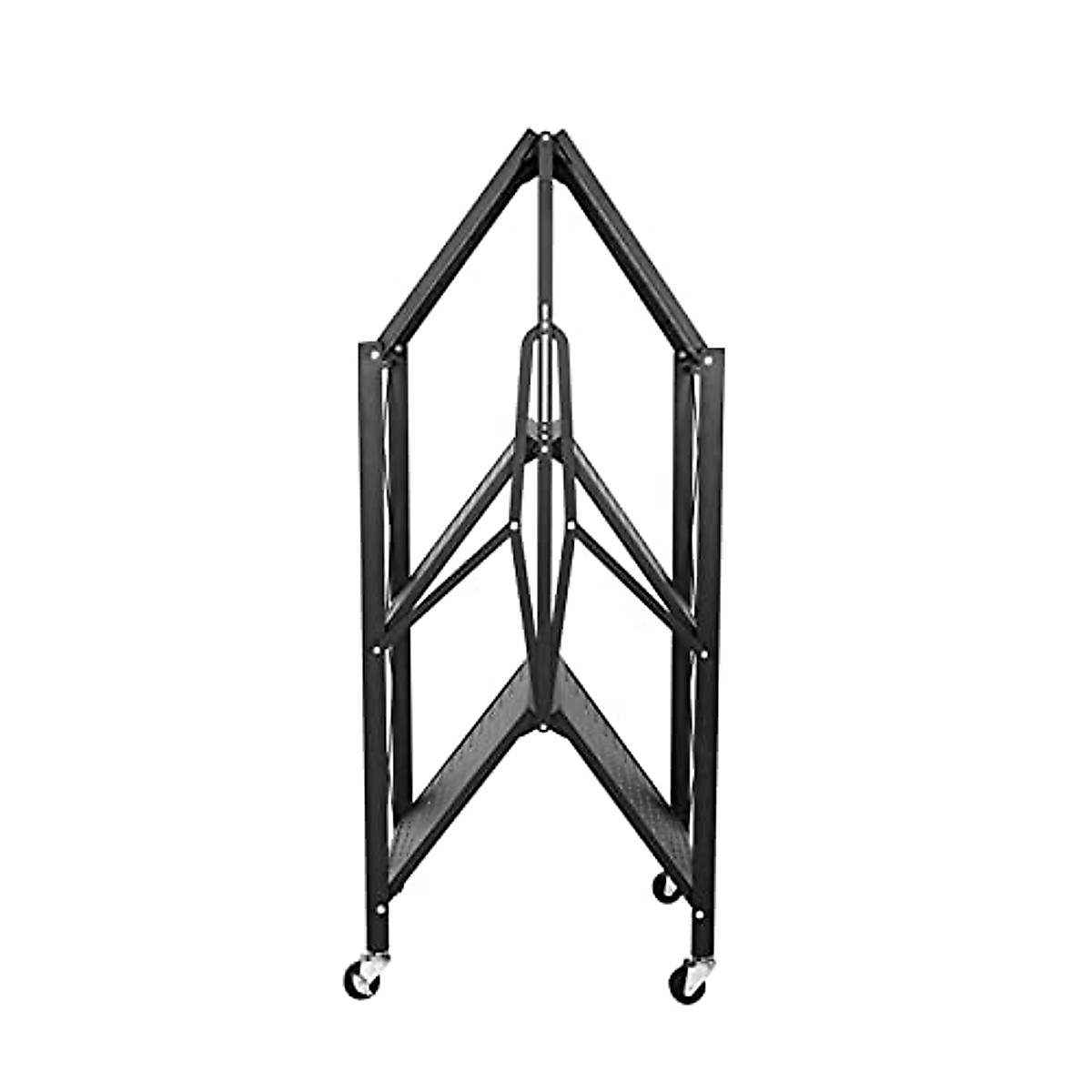 Urban Shop 3 Shelf Metal Storage Cart, Black