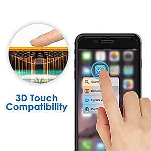 JETech Privacy Screen Protector for iPhone SE 3/2 (2022/2020 Edition), iPhone 8 and iPhone 7, Anti-Spy Tempered Glass Film, 2-Pack