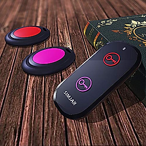 Basic Key Finder with 2 Receivers & 1 Remote, Simjar Wireless Remote Control RF Key Finder Locator Tracker for Keys Wallet Phone Luggage