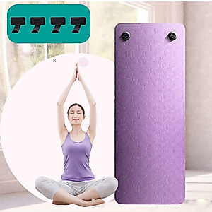 Yoga Mat Storage Rack Wall Mounted Wall Holder，4 Pcs 2 Set Multi Purpose Exercise Mat Wall Hanger Wall Hooks for Storing Yoga Mats，Yoga Blocks, Foam Roller,Exercise Mat