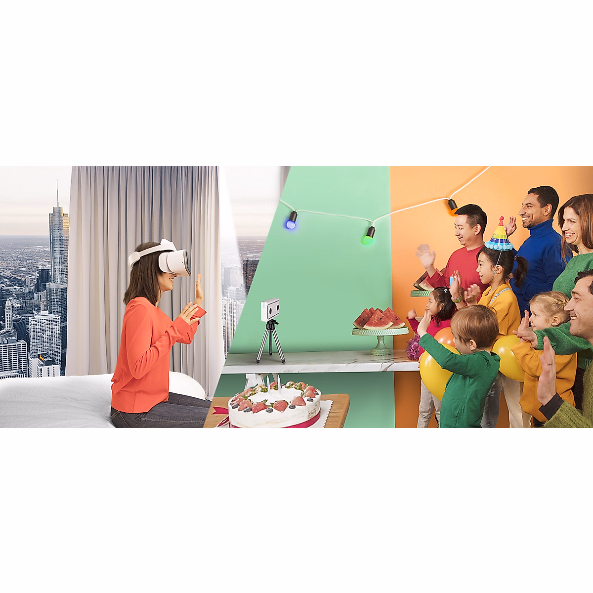 Lenovo Mirage Camera with Daydream, VR-Ready Photo and Video Camera, Integration with YouTube and Google Photos, Smartphone Compatibility, Moonlight White