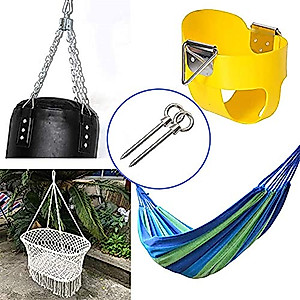 5 Pack 304 Stainless Steel Eye Screws Durable Eye Hooks Screw in Heavy Duty Perfect for Hammock Stand, Yoga, Swing Chair (Load Capacity 650lbs)