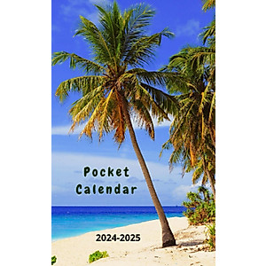Pocket Calendar 2024-2025 For Purse: 2-Year Schedule Monthly Organizer from January 2024 to December 2025 Small Size
