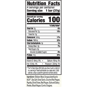 EPIC Protein Bars, Chicken Sriracha, Keto and Paleo Friendly, 1.3 oz, 12 ct