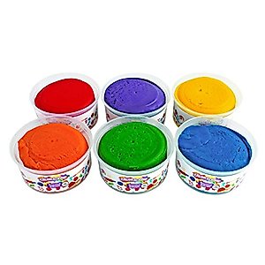 Colorations Scented Colored Dough, 6 Pounds, 6 Bright Colors and Fruity Scents, Non-Toxic Dough, Resealable Tubs, Soft, No-Crumble Dough, Modeling Dough, Sensory Dough, Kids Dough, Dough for Children