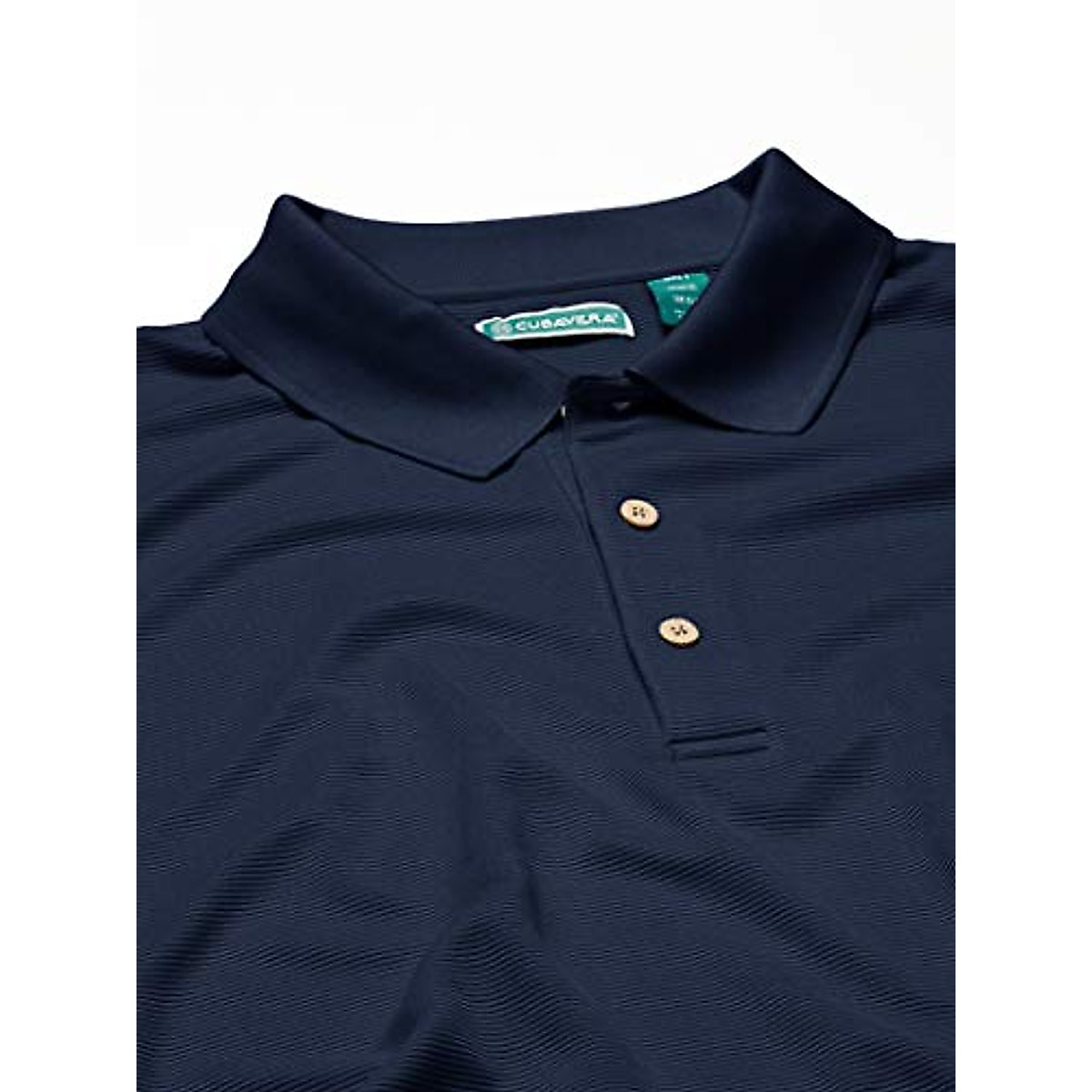 Cubavera Men's Essential Textured Performance Polo Shirt, Dress Blues, X-Large