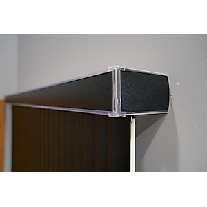 Black Frisco Textured Vinyl Vertical Blinds with 3-1/2" Embossed Vanes 78" Wide x 84" Long Cordless