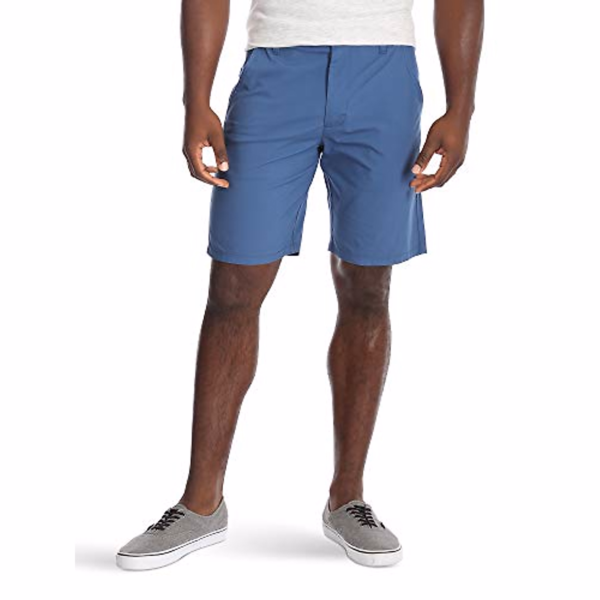 Wrangler Authentics Men's Performance Comfort Flex Flat Front Short, Galaxy Blue, 42