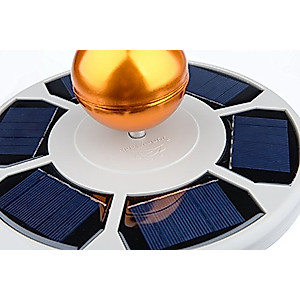 Sunnytech 3rd Generation Solar Power Flag Pole Flagpole Light,Upgraded UFO Design,Advanced Sensor,Enhanced Solar Batteries Panels,Waterproof Protection,Intelligent Self-Charging Auto Active