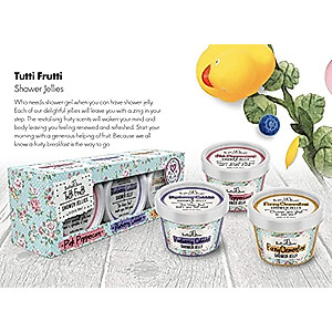 Bella & Bear Tutti Frutti Shower Jellies, cute gifts for teenage girls and tweens, pack of 3 x 3oz