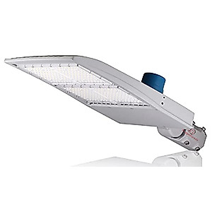 300 Watt LED NextGen II Parking Lot Lights – 40,000 Lumens – Super Efficiency 130 Lumen to Watt - 5000K - with Photocell - Silver/Gray Housing