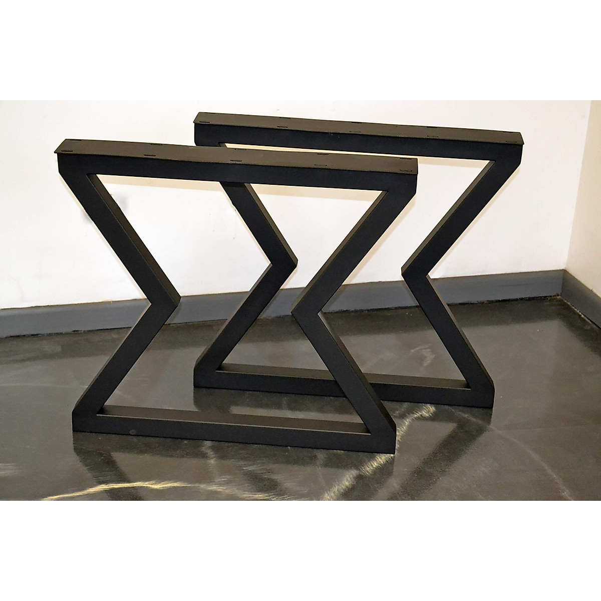 Metal Table Legs, Hourglass Style - Any Size and Color