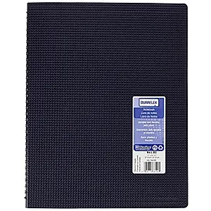Blueline Duraflex Poly Notebook, Blue, 11 x 8.5 inches, 160 Pages (B41.82)