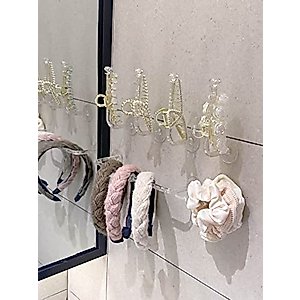 ABZEKH Shower Caddy-Storage Rack Shower Caddy Shelf 1pc Wall Mounted Hair Accessory Storage Rack Bathroom Lavatory Washroom Restroom Shower Toilet (Color : Clear, Size : Medium)