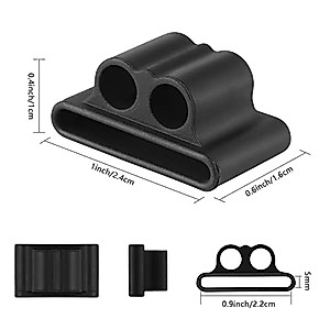 Waenerec Silicone Watch Band Holder for Airpod 1 / Airpod 2 / Airpods Pro Holder 3pcs Portable Anti-Lost Silicone for Airpods Accessories (Black)
