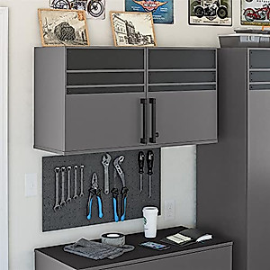 SystemBuild Evolution Shelby 2 Door Garage Wall Cabinet, Graphite