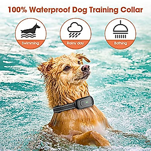 Yawpet Dog Shock Collar with Remote, Rechargeable Waterproof E Collar with 1600FT Range, 3 Training Modes & Security Lock for Large/Medium/Small Dogs