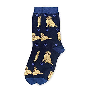 Pet Lover Socks - Fun - All Season - One Size Fits Most - For Women And Men – Dog Gifts (Golden Retriever)